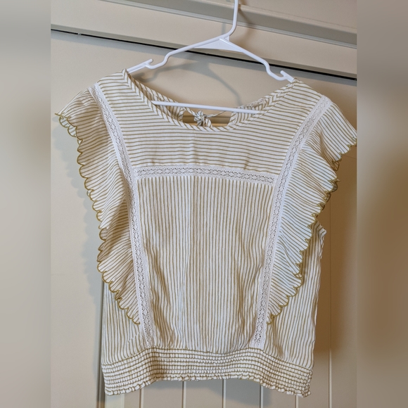 Hem & Thread | Tops | Nwot Hem Thread Scalloped Sleeve Top | Poshmark